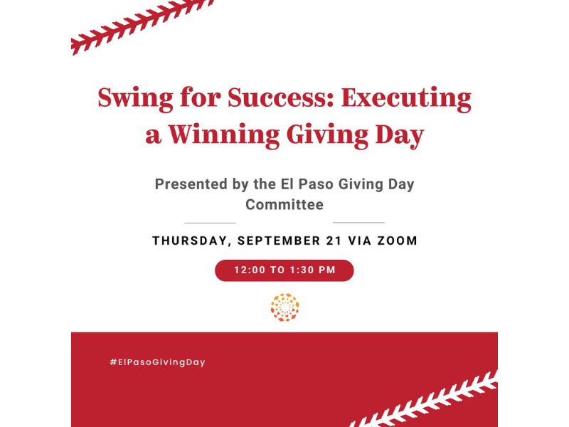 Swing for Success: Executing a Winning Giving Day - El Paso Giving Day ...